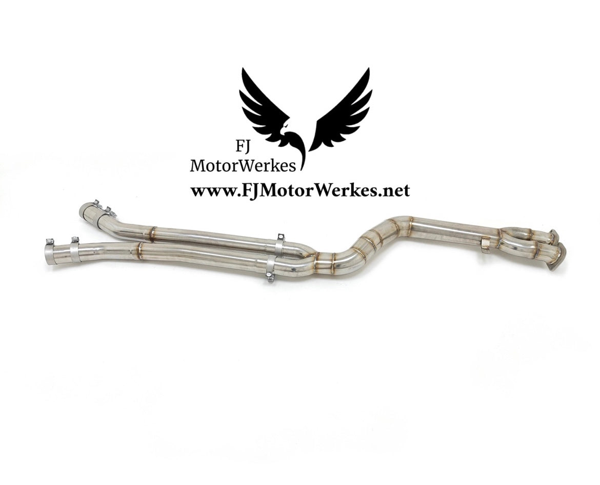 BMW X3M X4M Comp Stainless Steel Single Mid Pipe exhaust F97 F98 High ...
