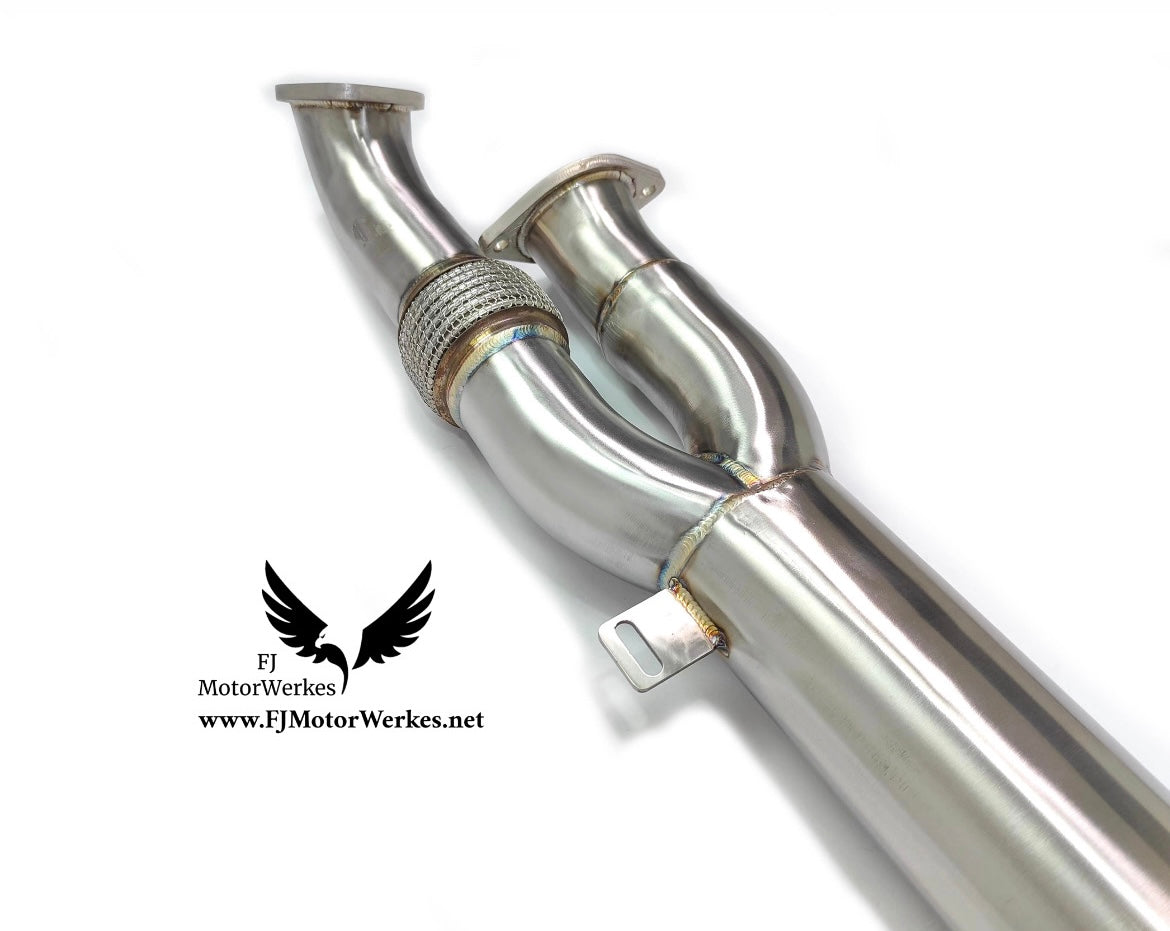 BMW X3M Comp X4M Comp LCI Stainless Steel Single Mid Pipe exhaust – FJ ...