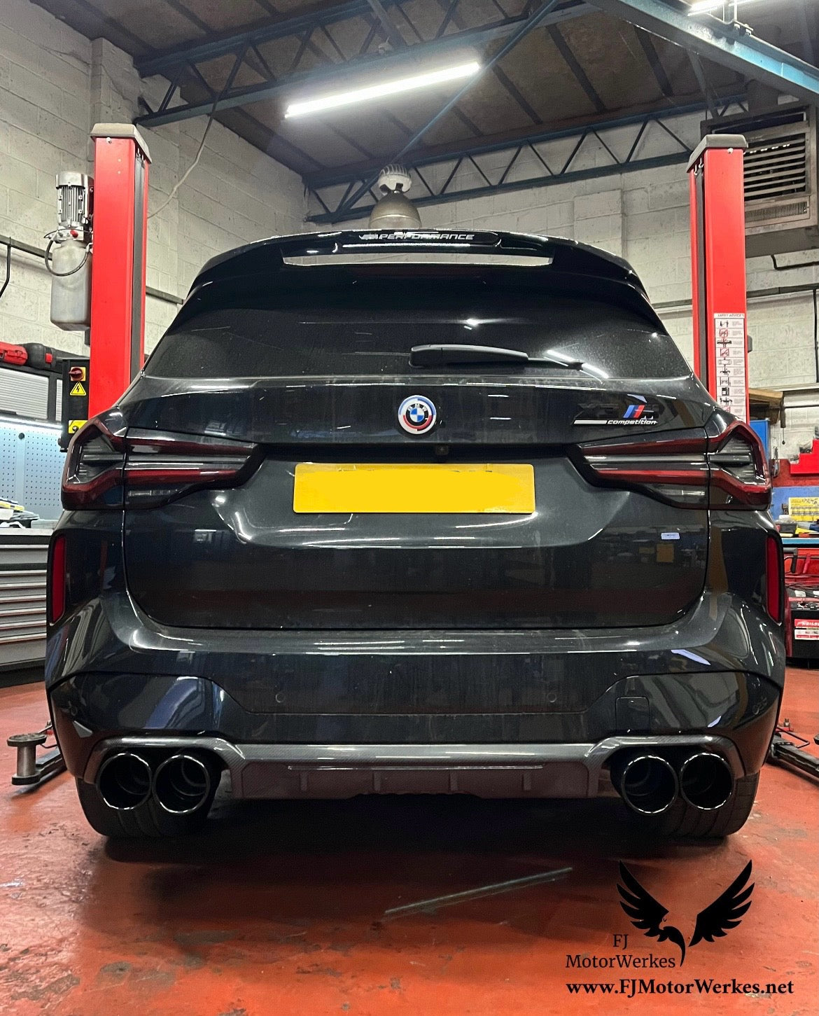 Bmw X3M X4M Gloss Black Exhaust Tips Direct Fit X3mc X4mc F98 F97 – FJ Motorwerkes